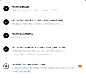 How to Create an NFT Project on Scroll with NFTs2Me - NFTs2Me