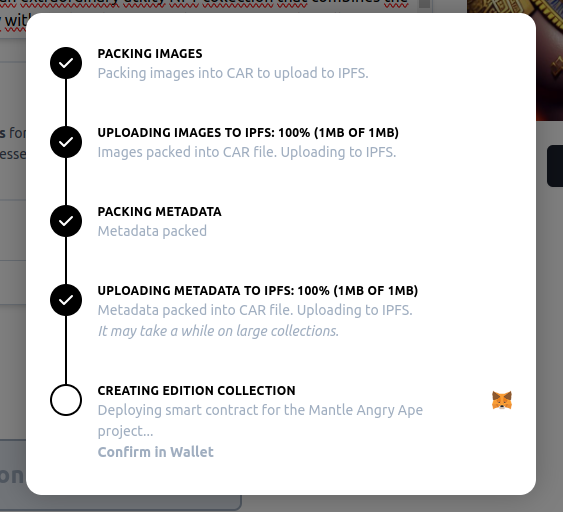 How to Create an NFT Project on Mantle with NFTs2Me - NFTs2Me