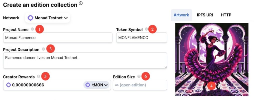 How to Create an NFT Project on Monad with NFTs2Me - NFTs2Me